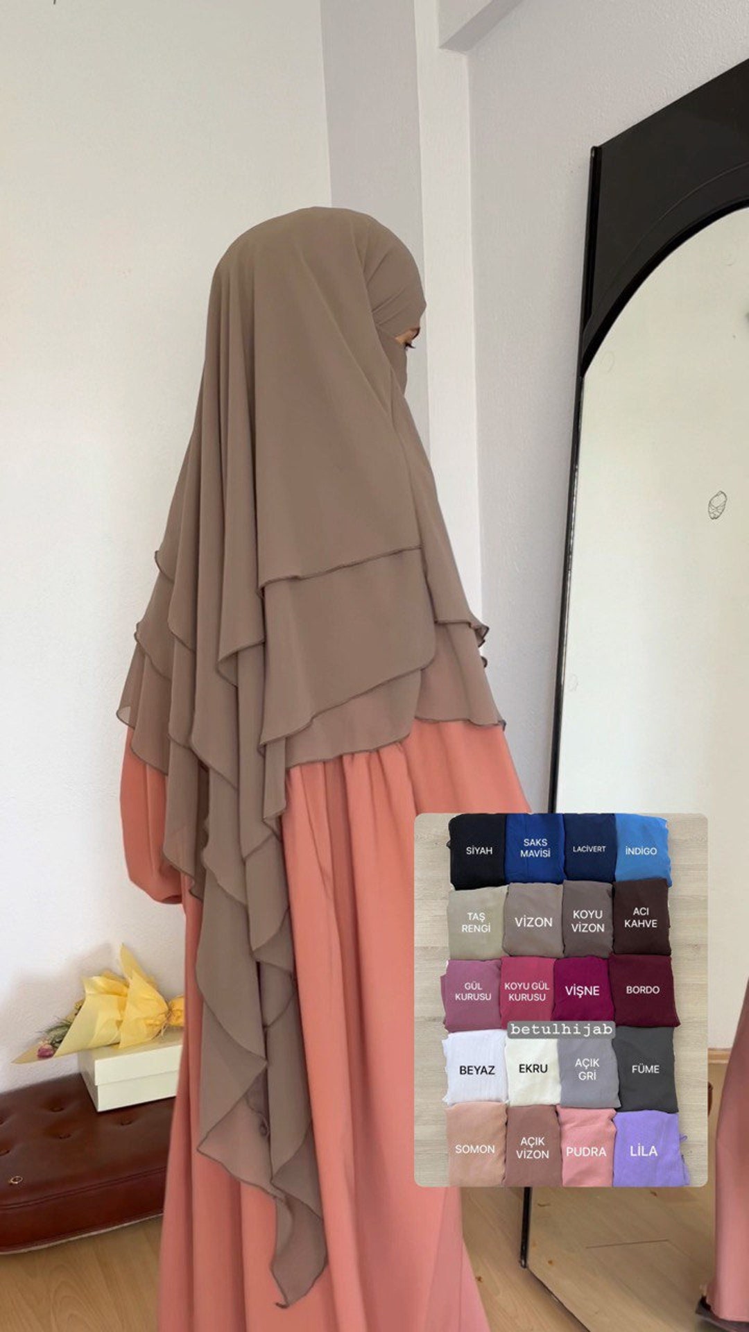 Islamic Headscarf , Khimar Hijab , Three Layers Khimar , Chiffon Hijab ...