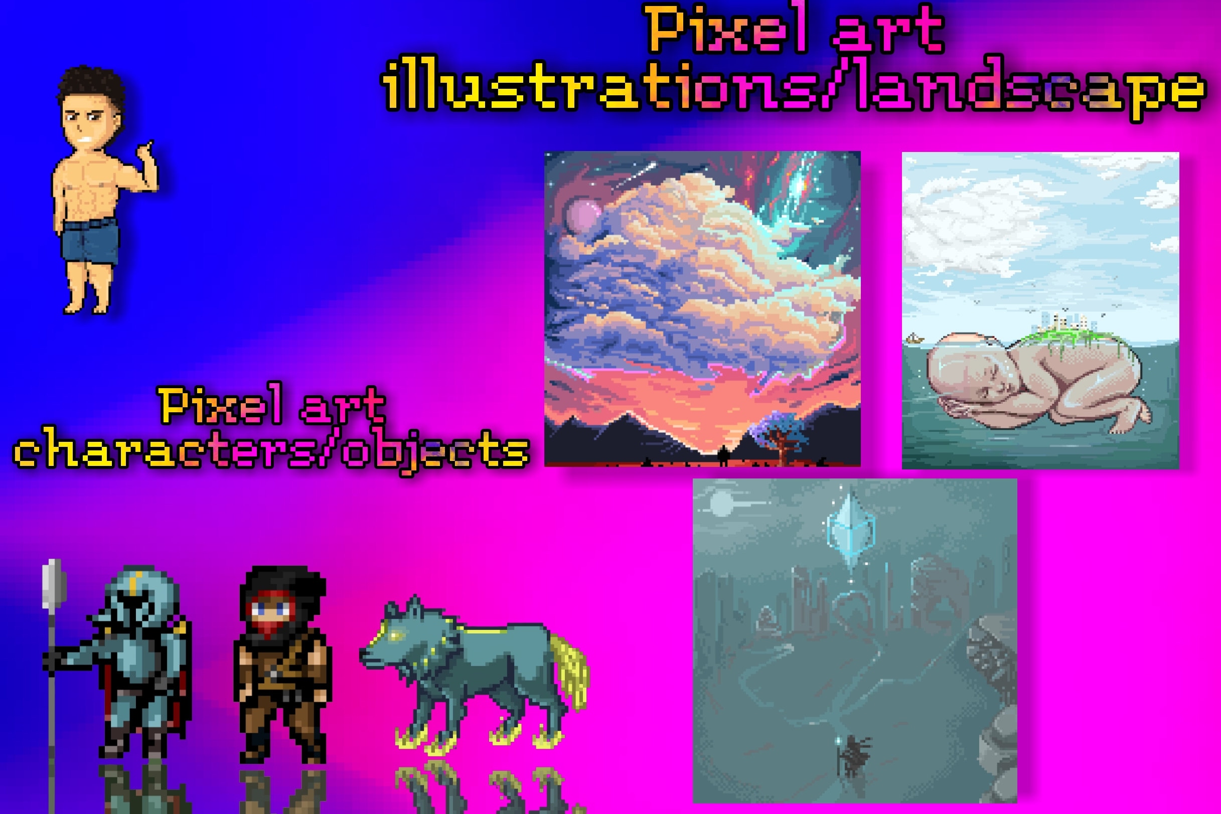 Custom Pixel Art Face Portraits, Pets, Illustrations - Etsy