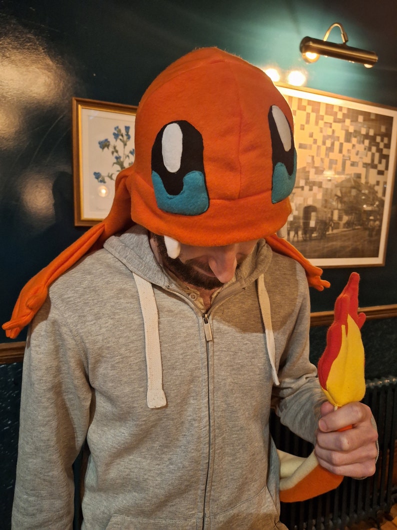 Charmander Inspired Fleece Hat - Etsy