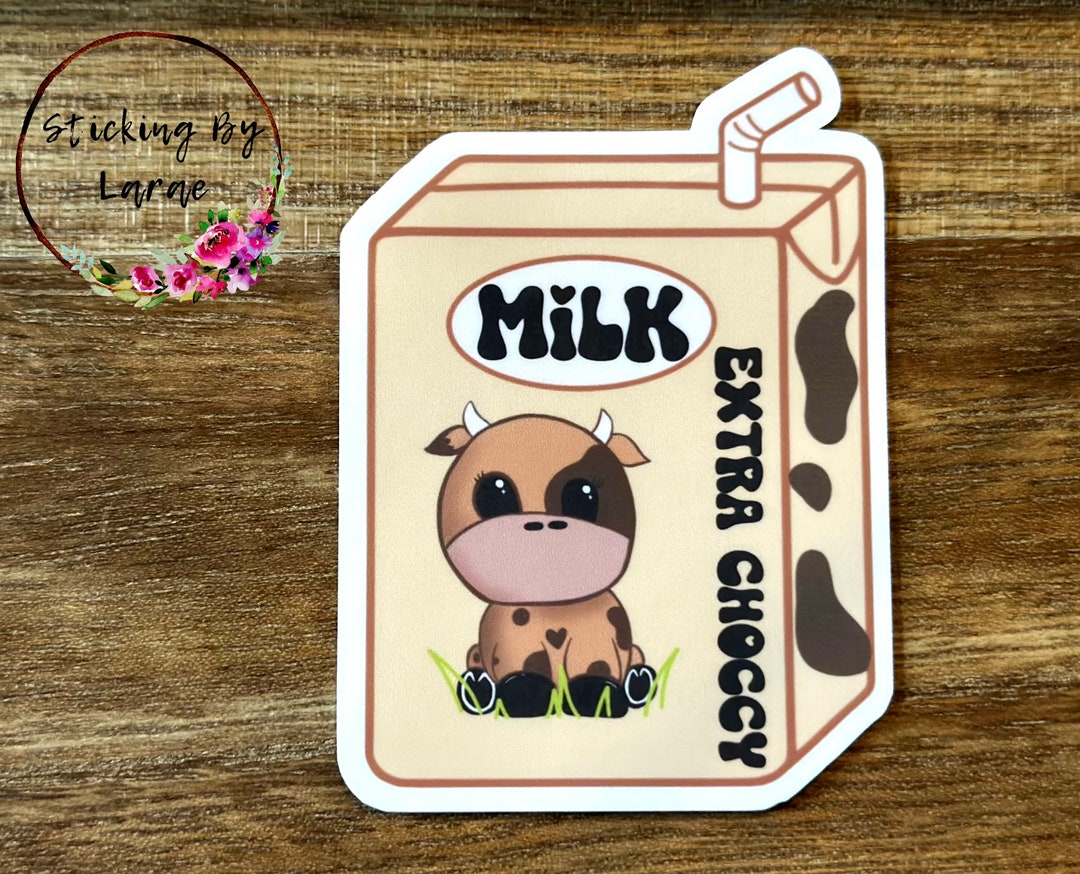Chocolate Milk Sticker / Milk Sticker / Cow Sticker / Vinyl - Etsy