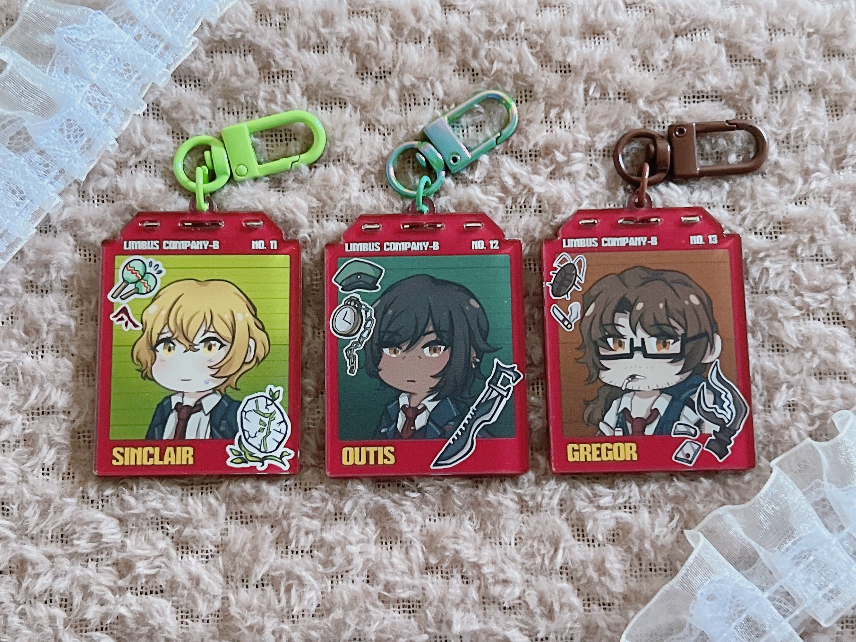 Limbus Company ID Tag Acrylic Charms - Etsy