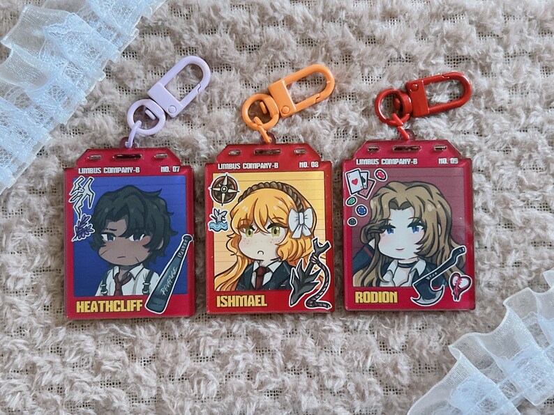 Limbus Company ID Tag Acrylic Charms - Etsy