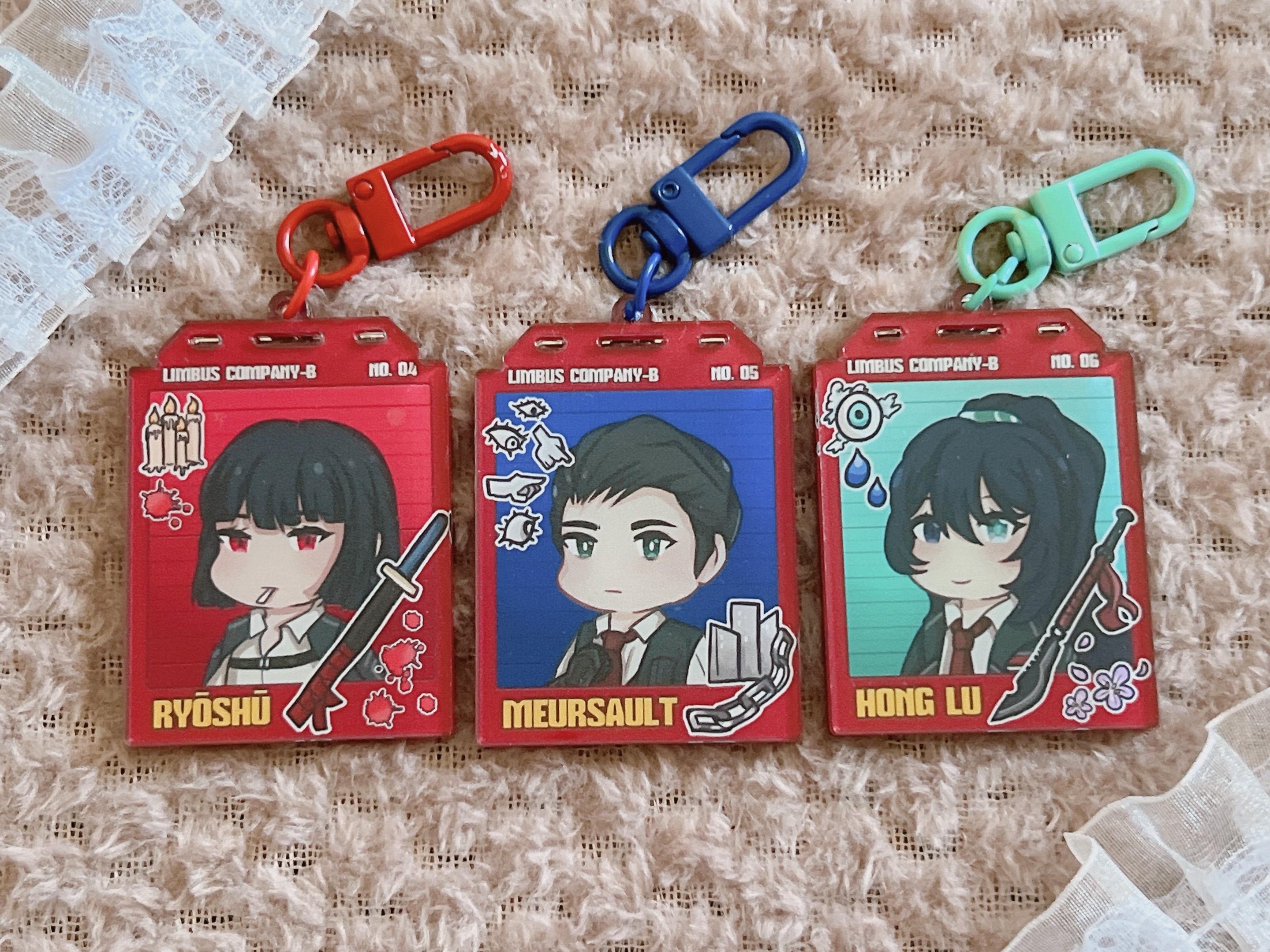 Limbus Company ID Tag Acrylic Charms - Etsy