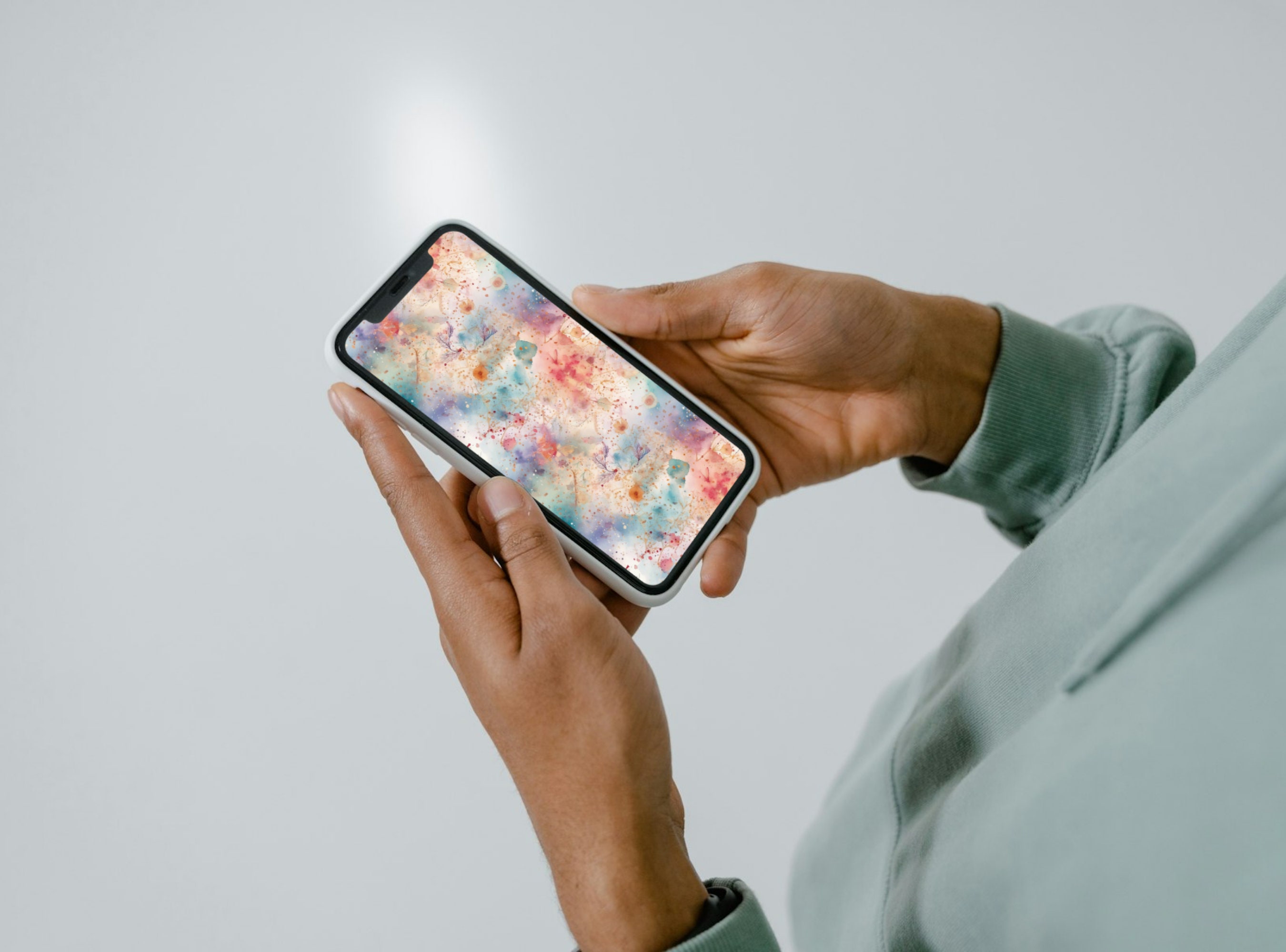 Elegant Watercolor Ink Magic Digital Paper Set Seamless Pattern Bundle ...