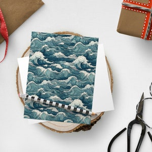 Blue Ocean Breeze Seamless Patterns Digital Paper Bundle Commercial Use ...