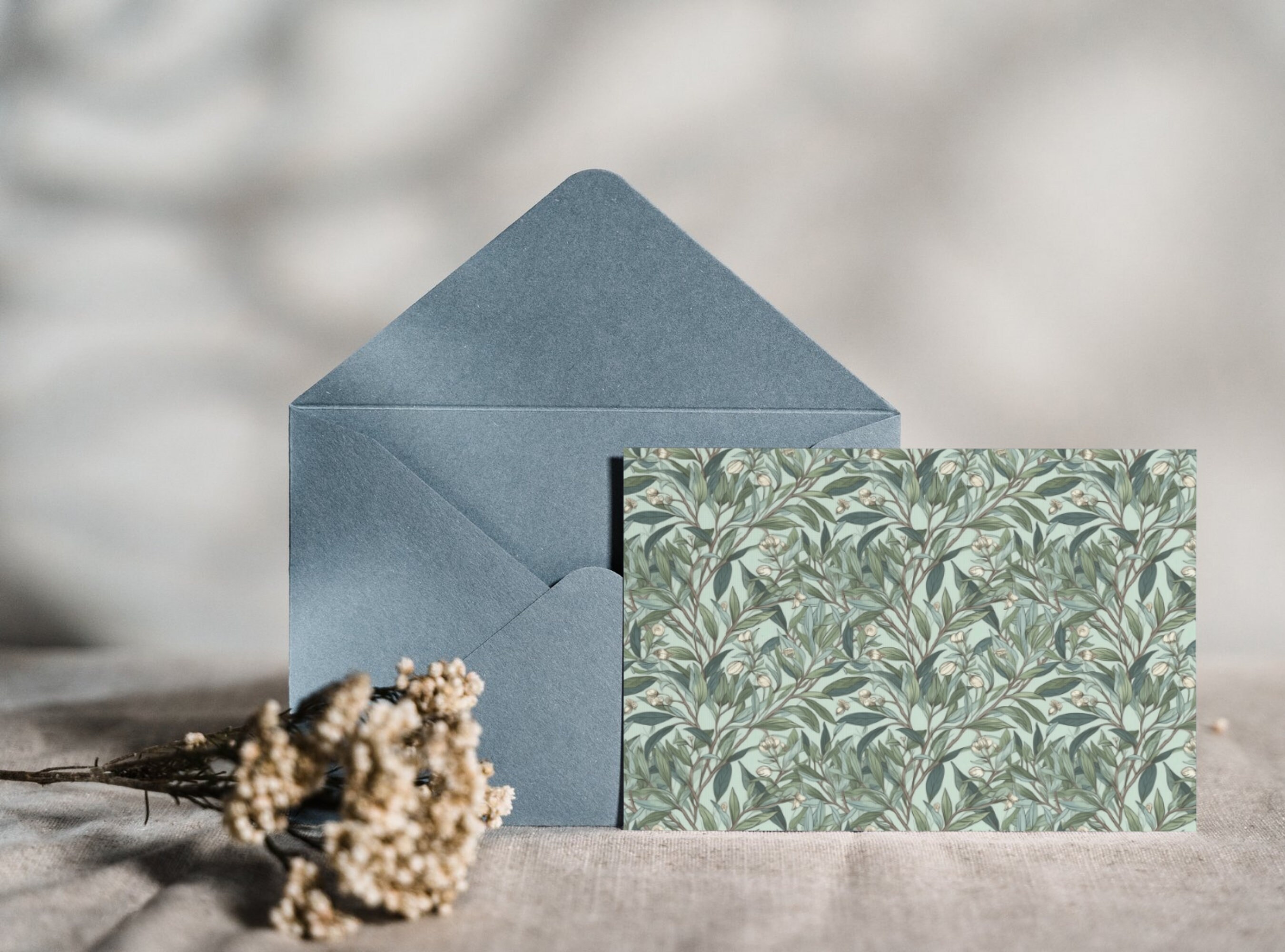 Cartoon Style Greenery Seamless Pattern Floral Art Prints Digital ...