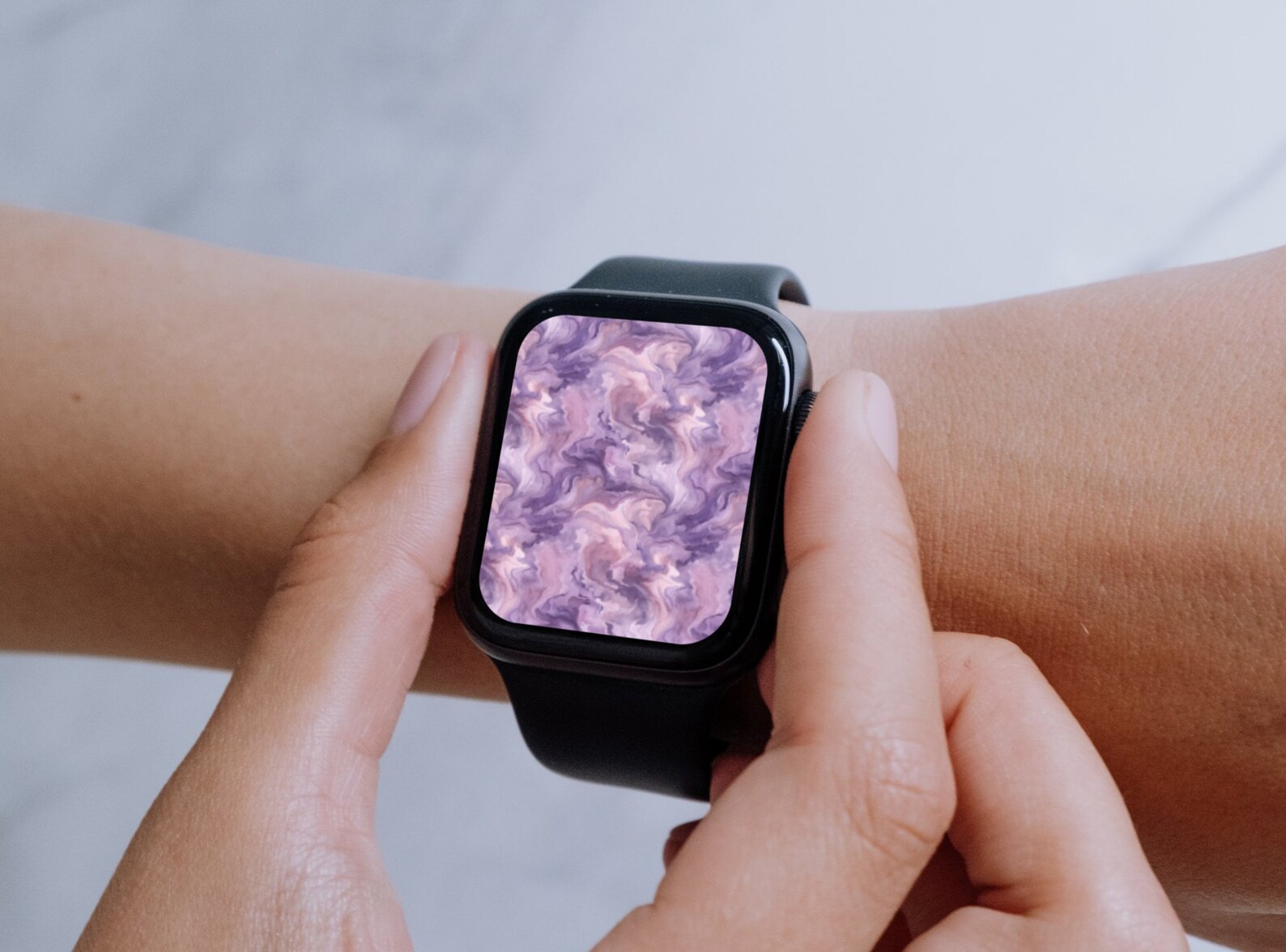 Purple Mermaid Flow Digital Paper Set Seamless Pattern Bundle Instant ...