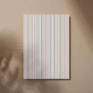 Soft Pastel Pink Stripes Seamless Pattern Set Digital Paper Bundle ...