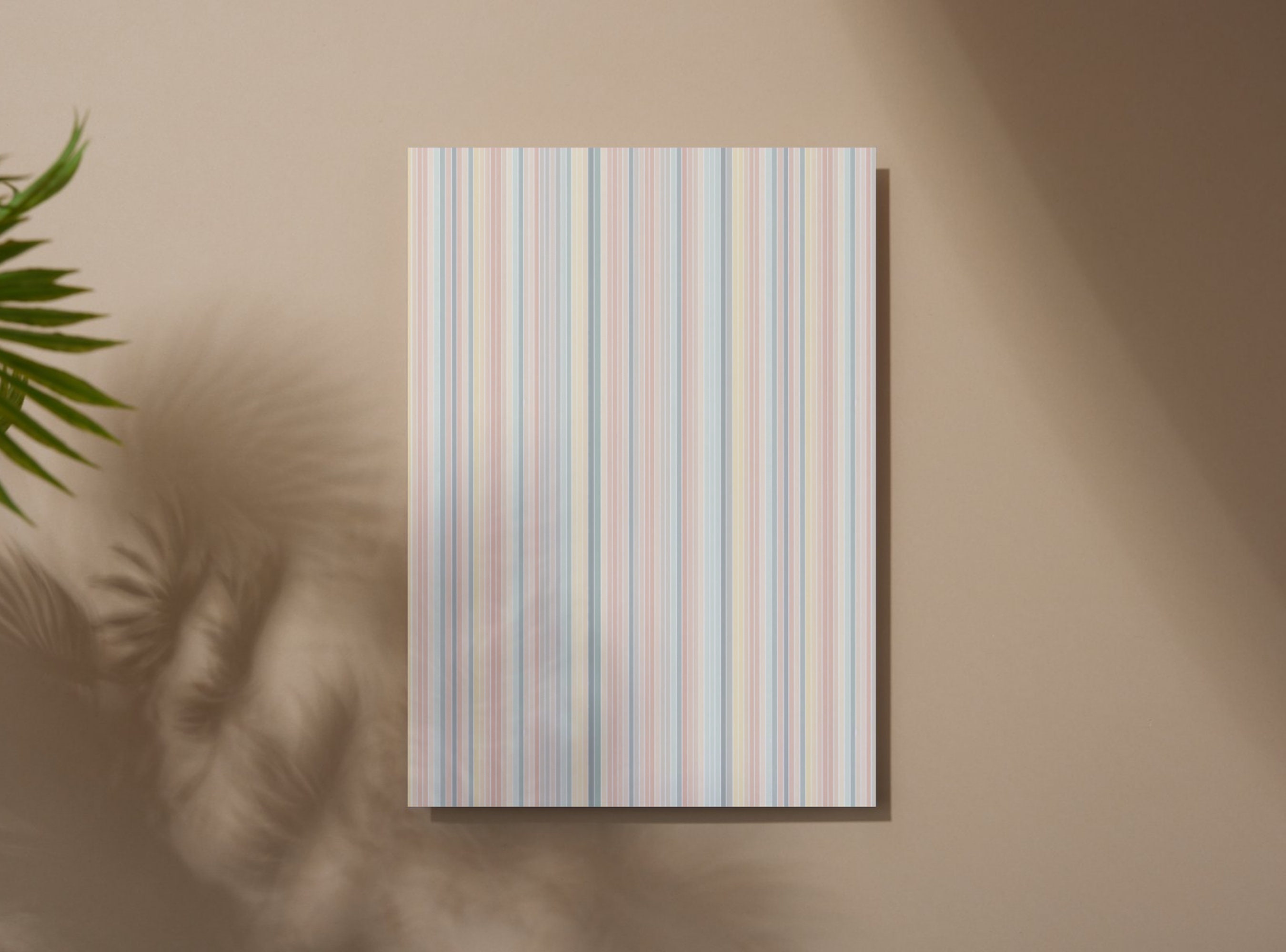 Soft Pastel Pink Stripes Seamless Pattern Set Digital Paper Bundle ...