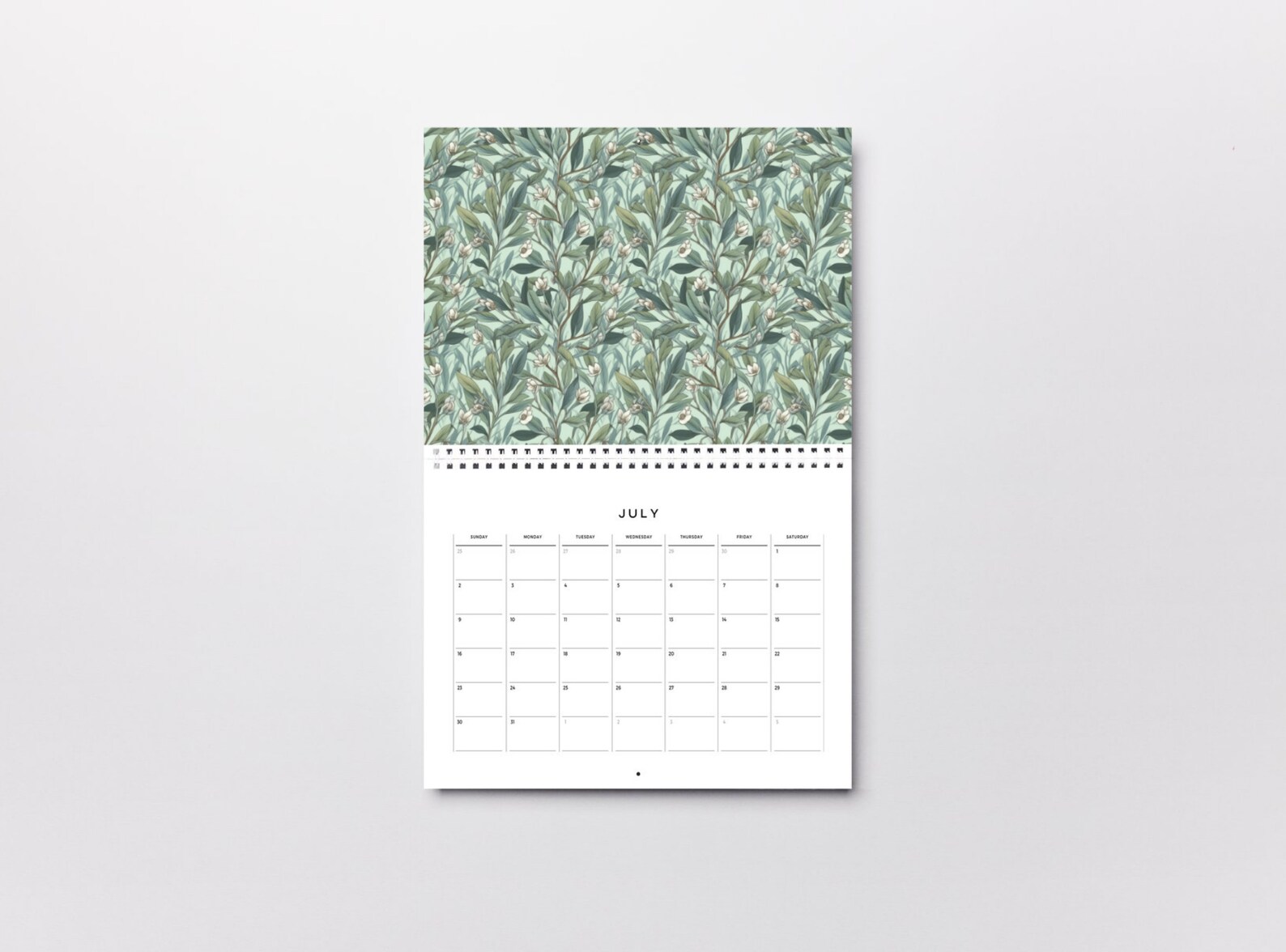 Cartoon Style Greenery Seamless Pattern Floral Art Prints Digital ...