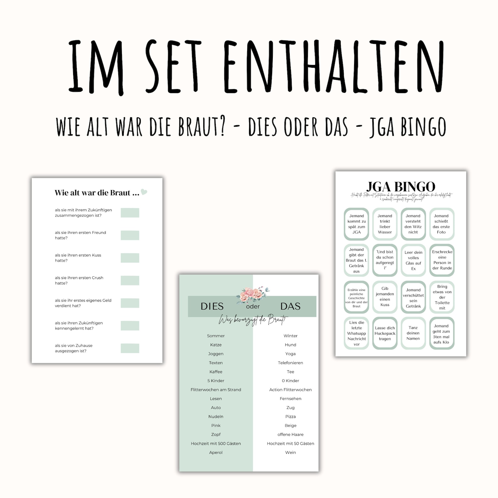 JGA Games, JGA Games Bundle Digital, Hen Party Games, JGA Game to Print ...