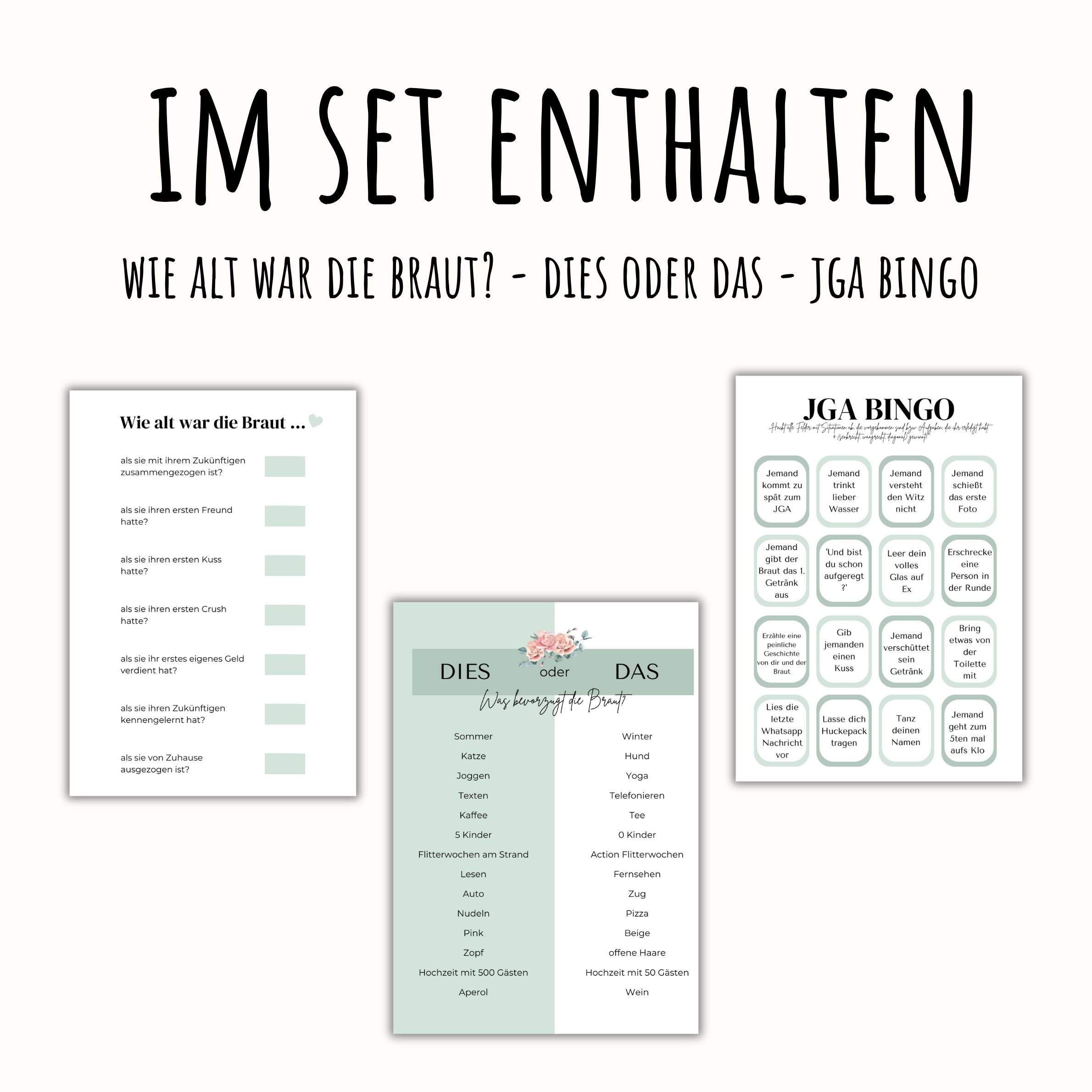 JGA Games, JGA Games Bundle Digital, Hen Party Games, Jga Game to Print ...