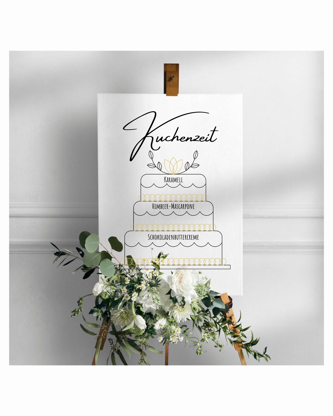 Wedding Cake Stand, Modern Sign Cake Time, Wedding Cake Sign, Easy ...