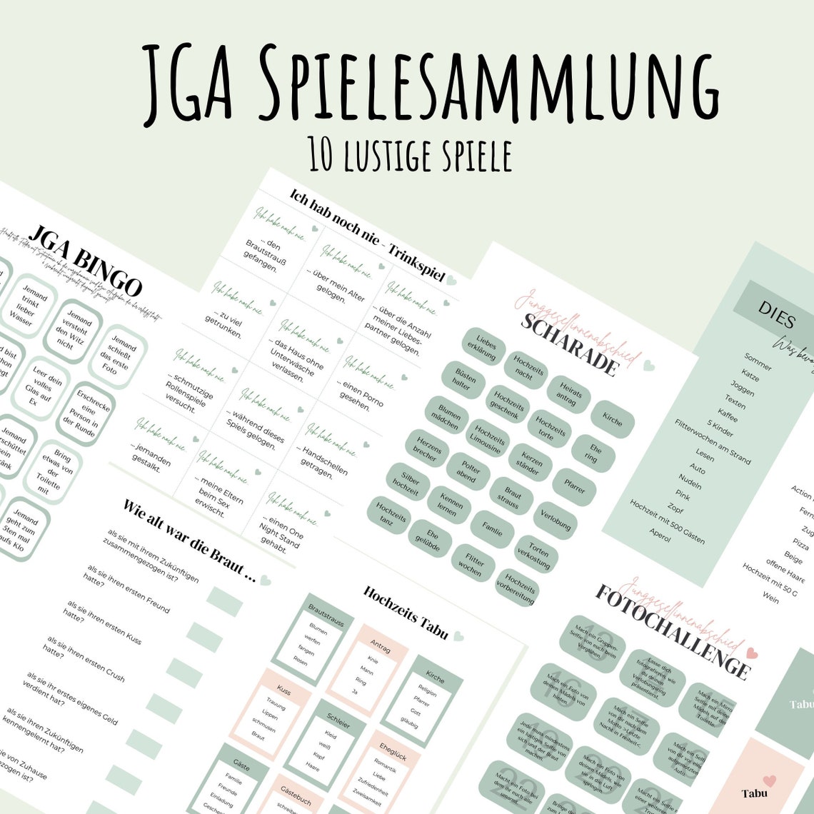 Junggesellinnenabschied Spiele Zum Ausdrucken