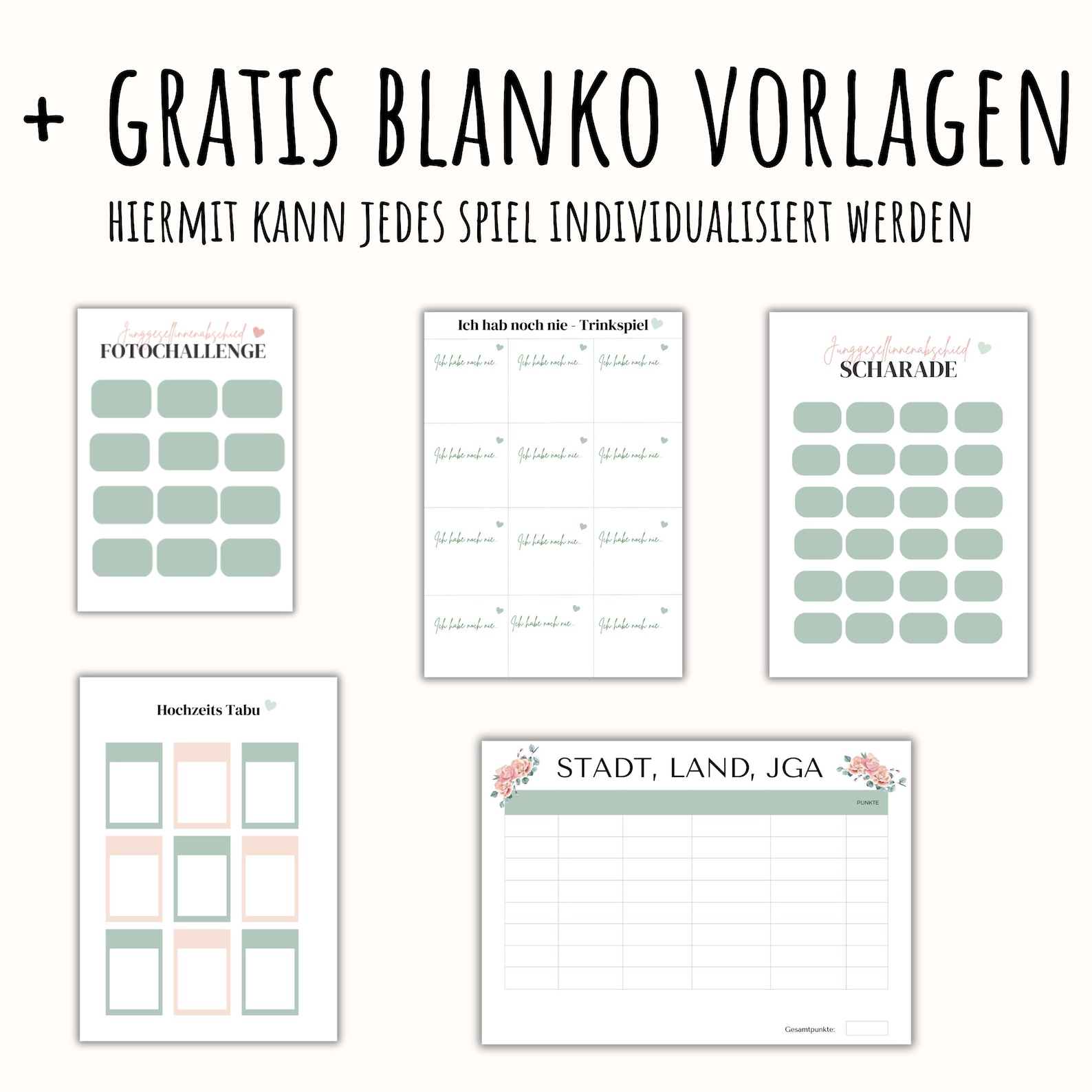 JGA Games, JGA Games Bundle Digital, Hen Party Games, JGA Game to Print ...