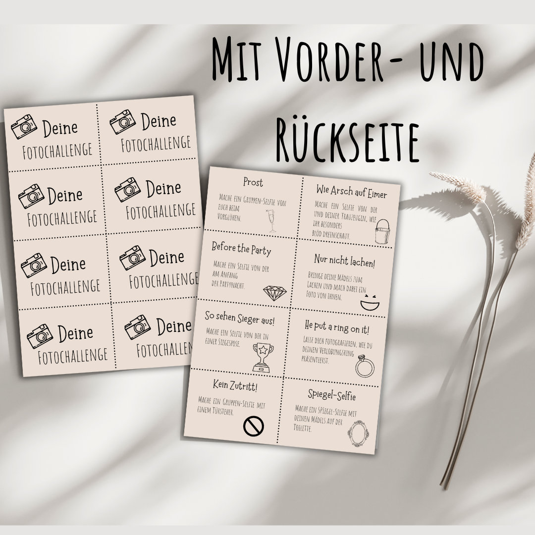 JGA Photo Tasks, Photo Challenge JGA, Hen Party Games, JGA Game to ...