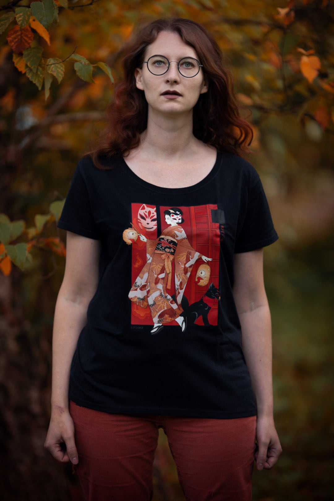 T-shirt ‚kitsune’ / Youkai / Japan Street Fashion - Etsy