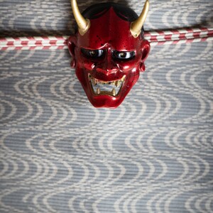 Obidome ‘hannya (red Version)’ / Kimono / Jewelry - Etsy