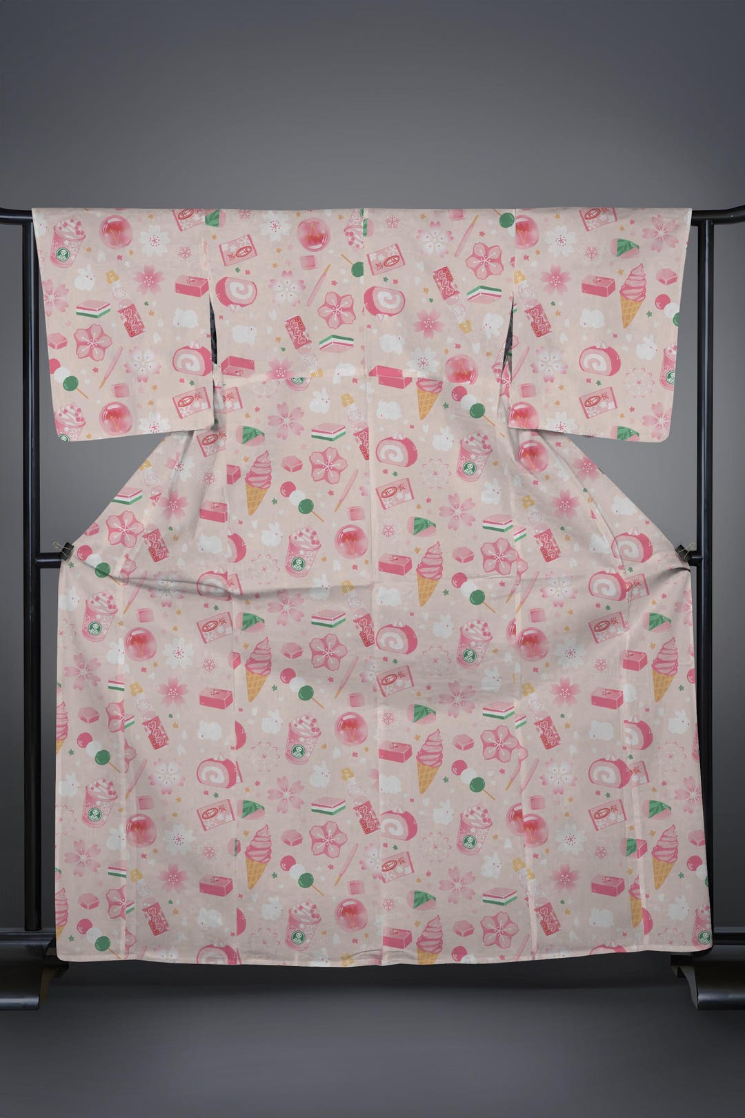 Cotton Yukata 2025 Summer Collection „sakura Latte” / Plus Size ...