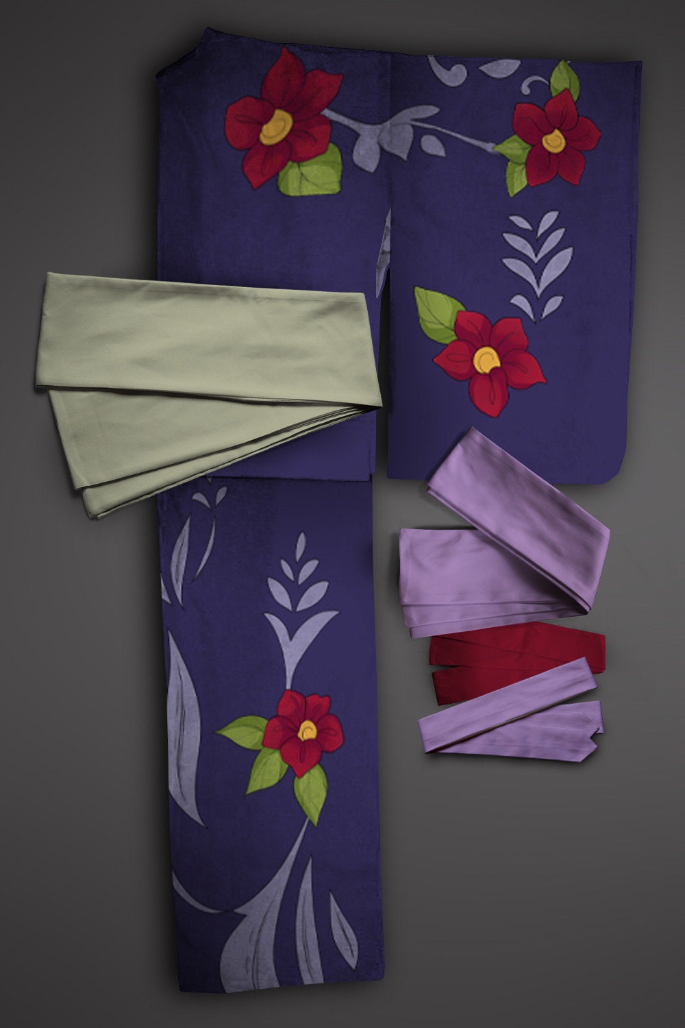 Yukata Set Anime / Kimono / Cosplay / Plus Size - Etsy