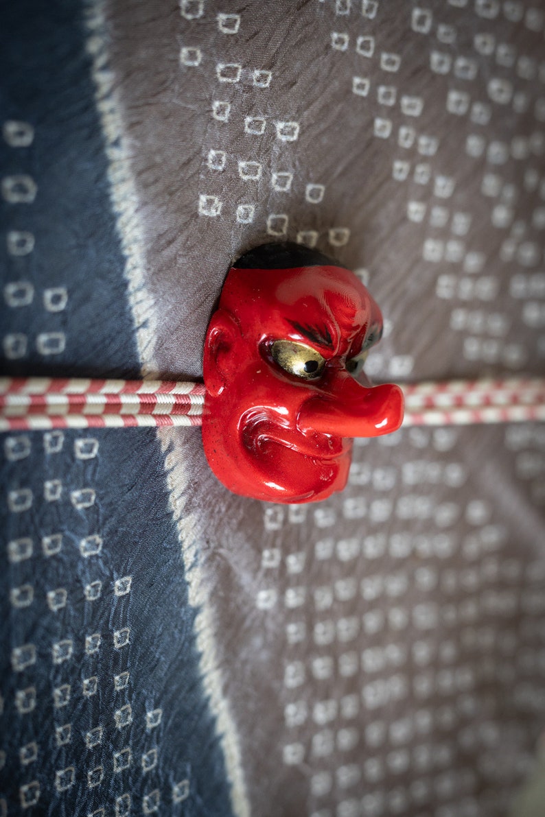 Obidome tengu Mask / Kimono / Jewelry - Etsy