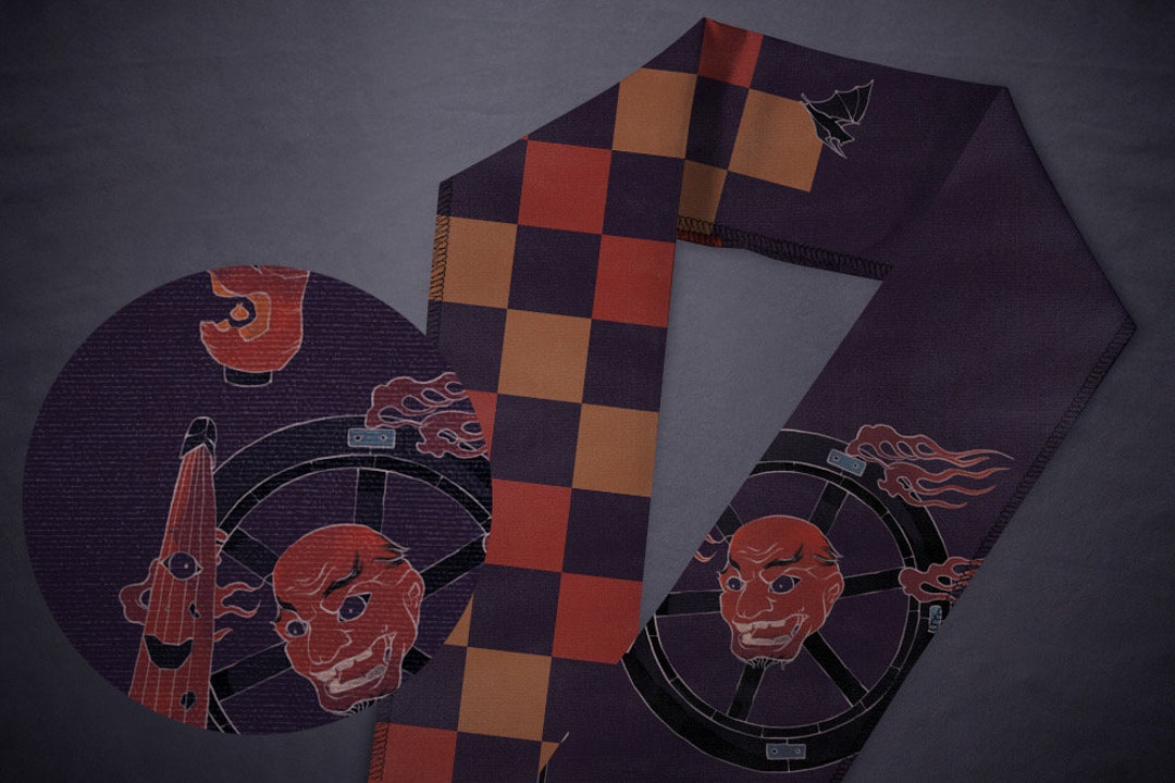 Cotton Haneri ‘yokai Parade’ / Kimono Collar / Yukata - Etsy