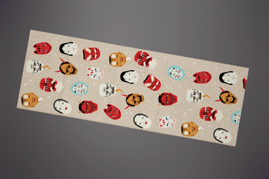 Tenugui ‘masks’ - Etsy