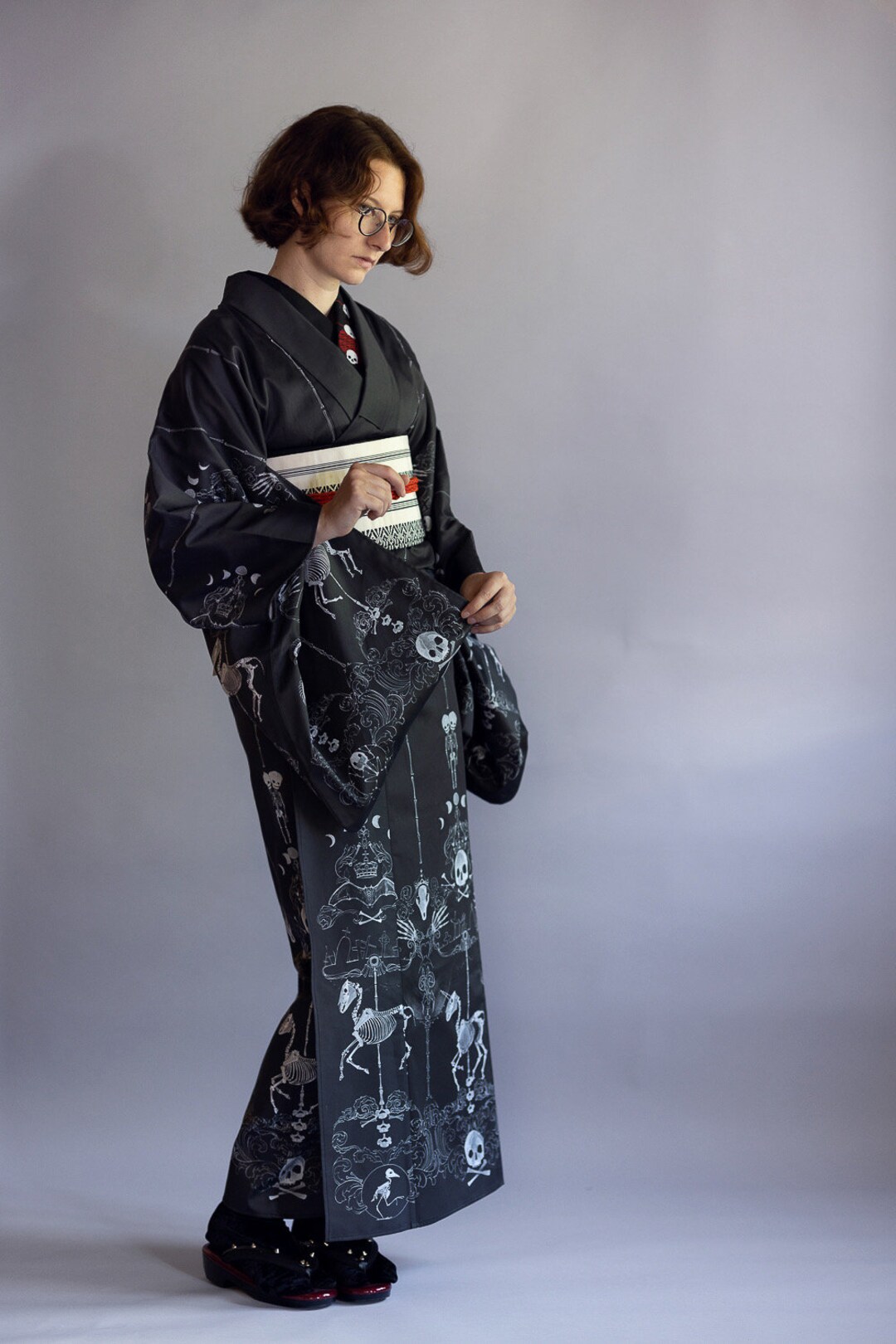 Kimono ‘cemetery-go-round’ / Yukata / Plus Size - Etsy