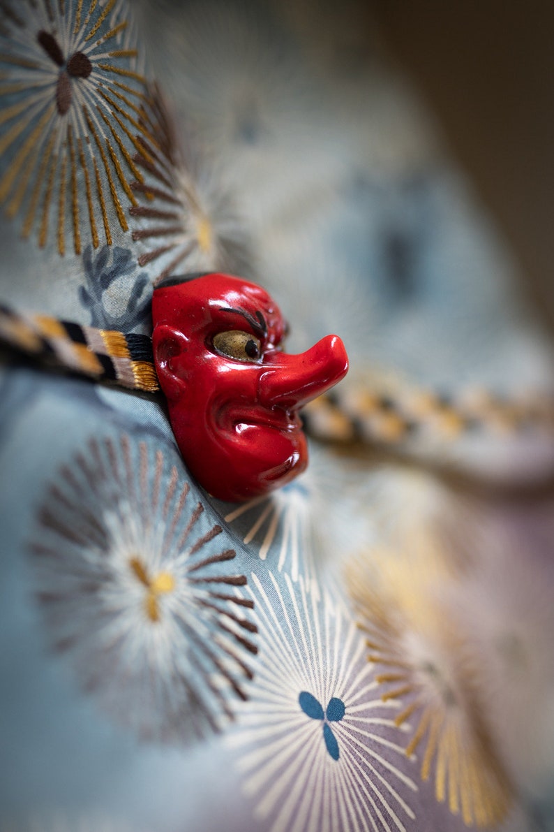 Obidome tengu Mask / Kimono / Jewelry - Etsy