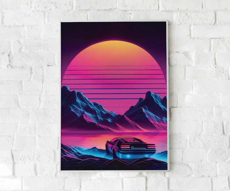 Synthwave Print Ultimate Synthwave Landscape Synthwave - Etsy Finland