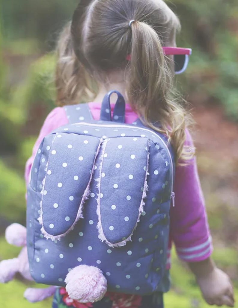 Cute Bunny Backpack Sewing Pattern, Toddler Backpack Pattern, DIY, Kids ...