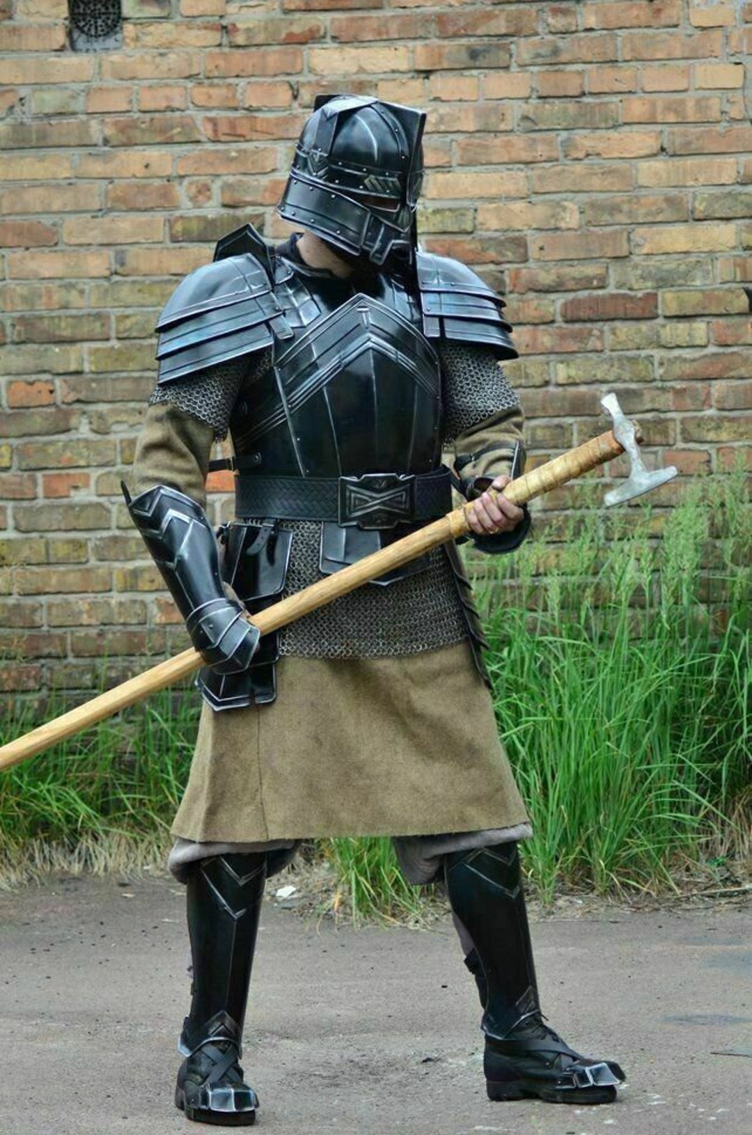 Mediaeval Armor drawf' Black Armor Suit Larp - Etsy