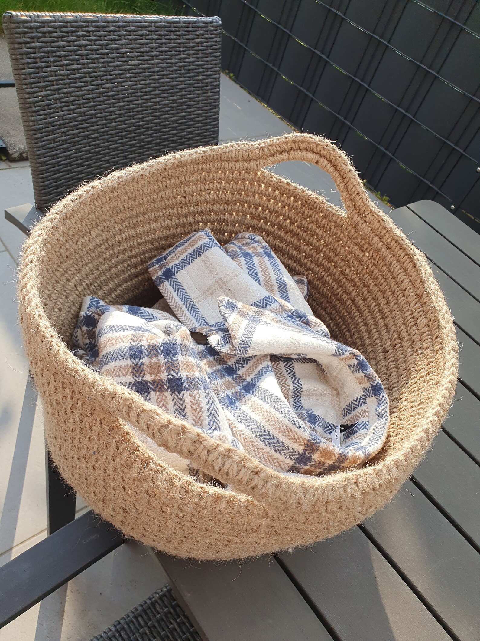 Large Knitted Basket of Jgut! (Большая вязаная корзина из джгута!) - Etsy