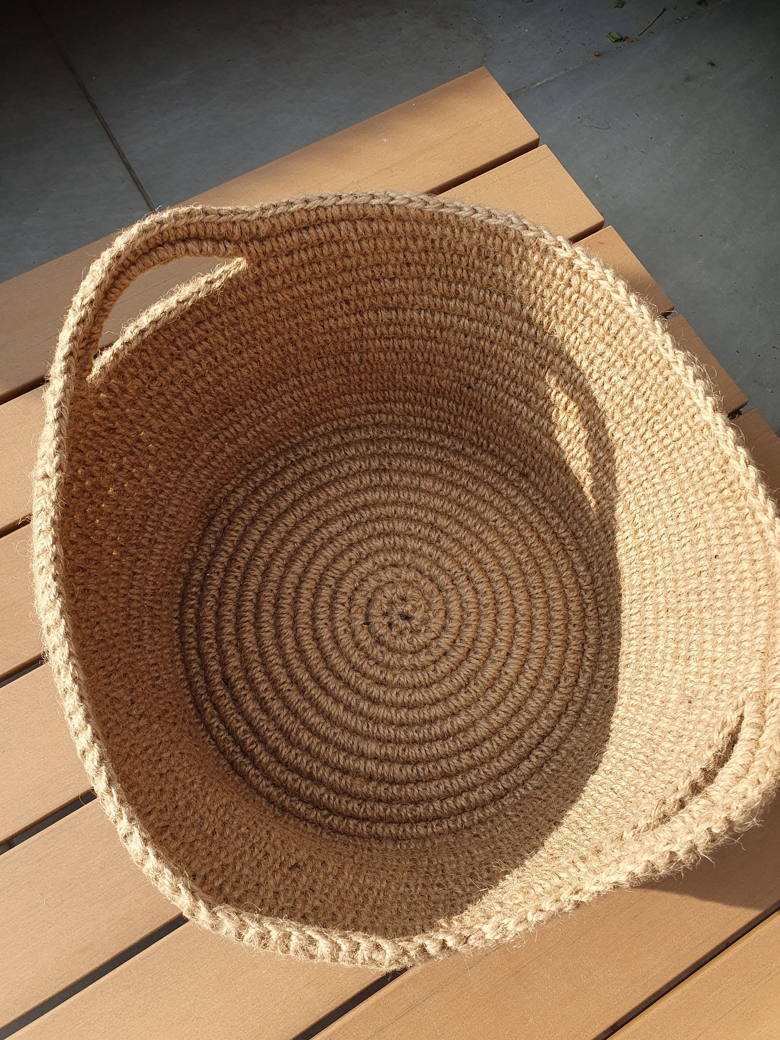 Large Knitted Basket of Jgut! (Большая вязаная корзина из джгута!) - Etsy