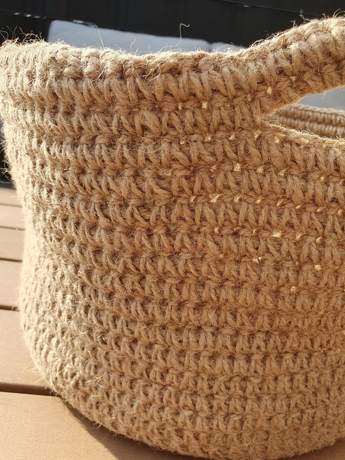 Large Knitted Basket of Jgut! (Большая вязаная корзина из джгута!) - Etsy