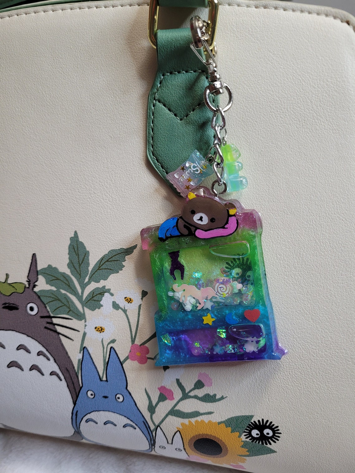 Adorable Rilakkuma Claw Machine Shaker Charm Keychain - Etsy