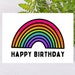 Rainbow Birthday Card - Etsy