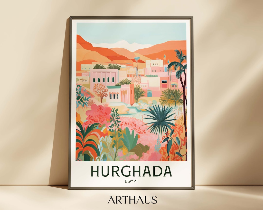 Egypt Printable Poster Hurghada Print Digital Download Travel Art Home ...