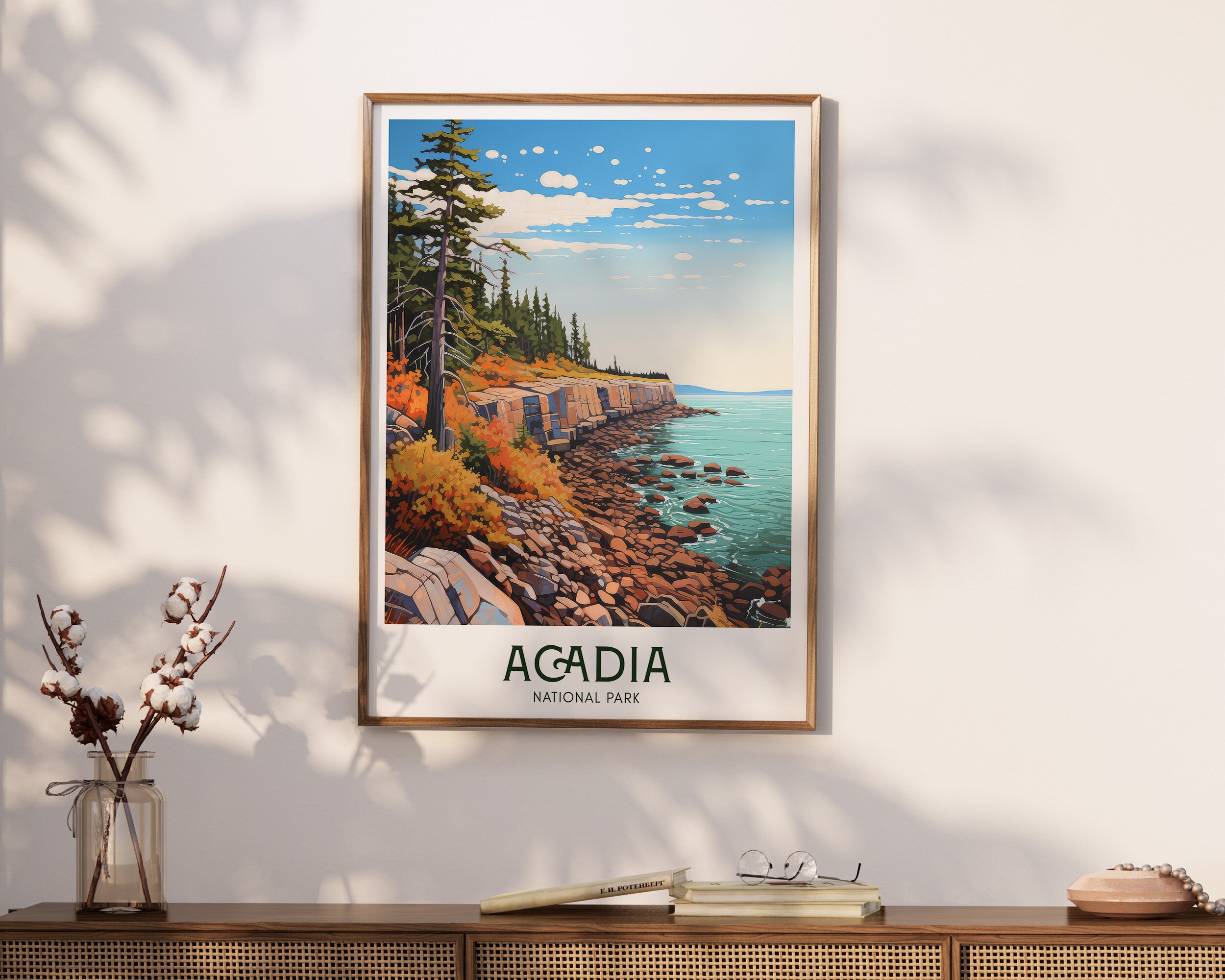 PRINTABLE Acadia National Park Poster Landscape Wall Art National Park ...