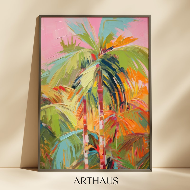 Abstract Palm Tree Prints - Etsy