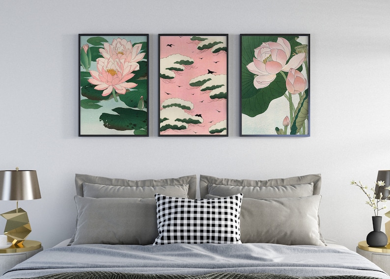 Vintage Japanese Prints Set of 3 | Gallery Wall Set | Asian Printable ...