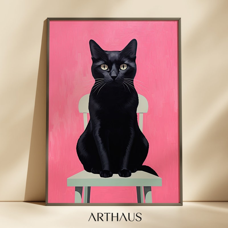Cat Digital Art - Etsy