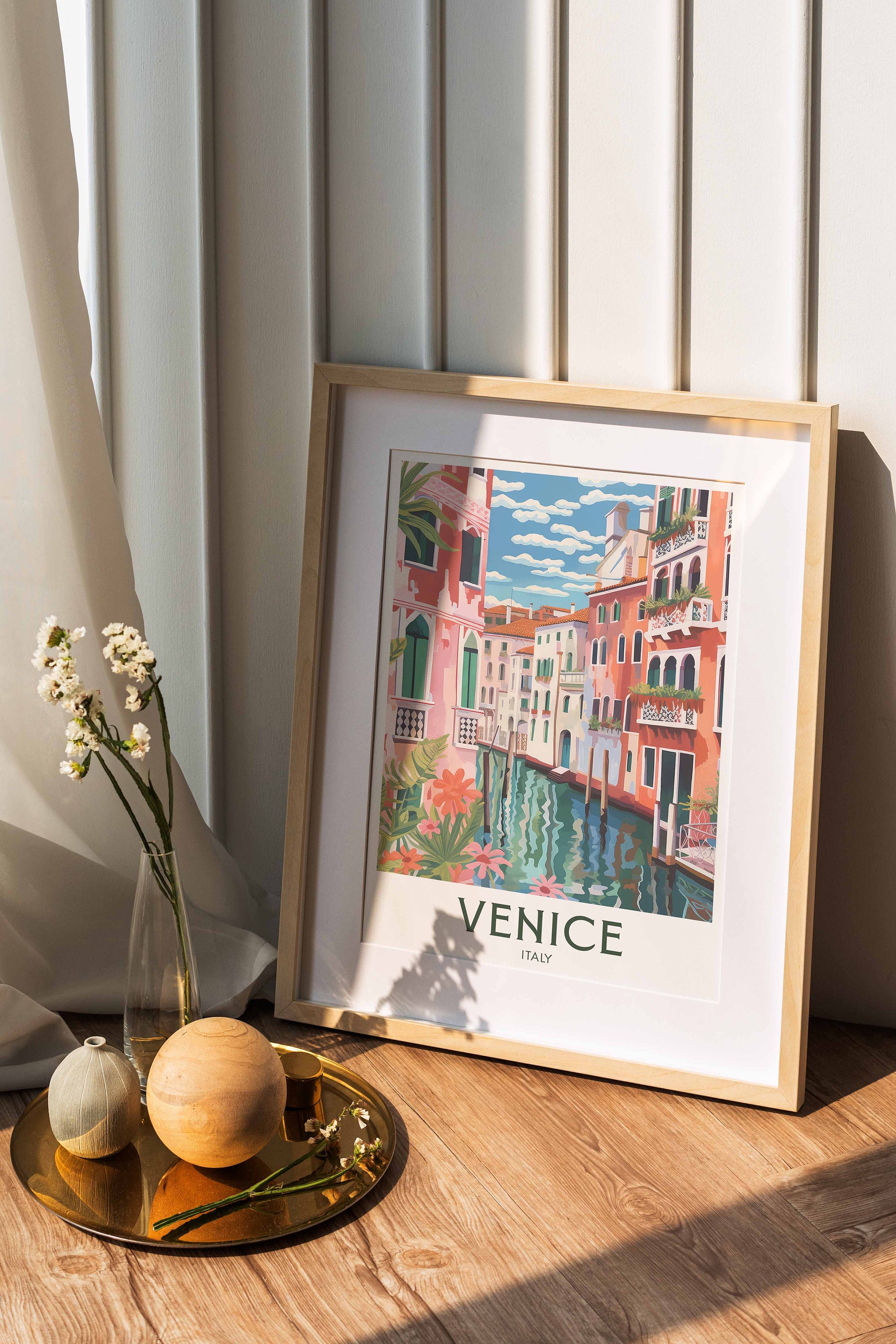 Venice Travel Poster Italy Travel Poster Europe Wall Decor - Etsy