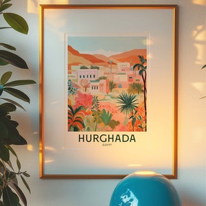 Egypt Printable Poster Hurghada Print Digital Download Travel Art Home ...