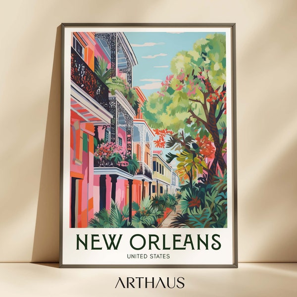 Vintage New Orleans Poster - Etsy