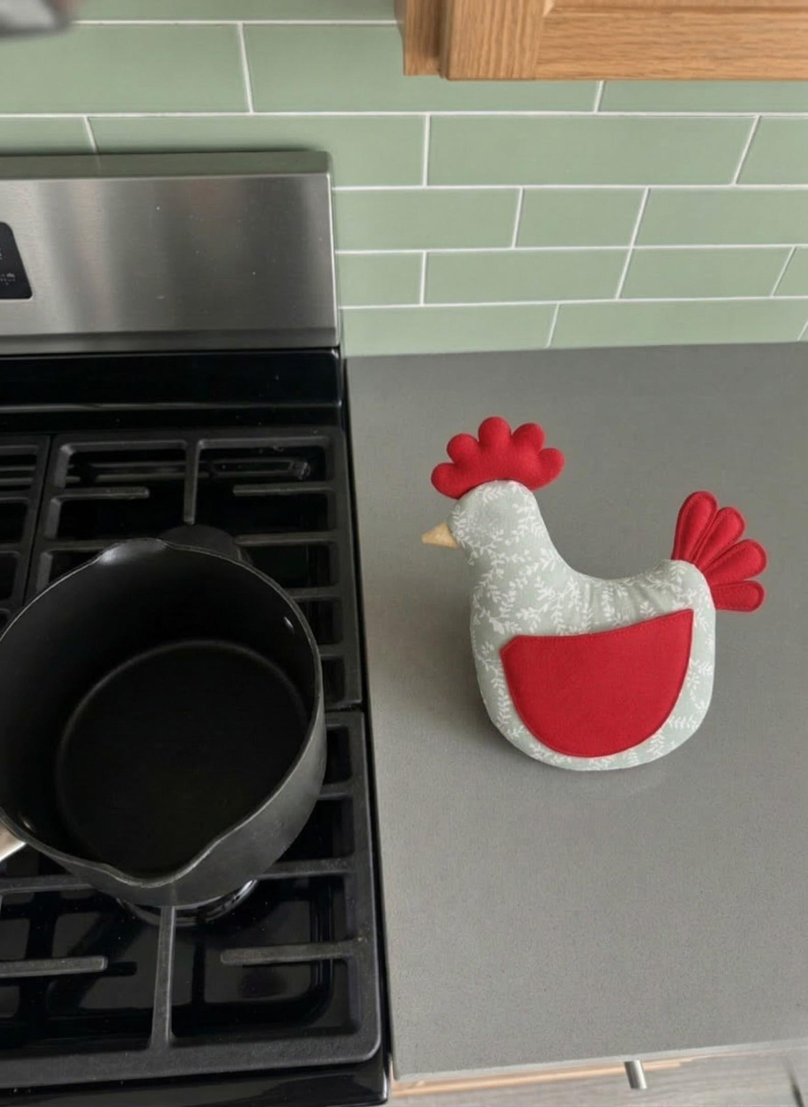 Chicken Oven Mitt Sewing Pattern PDF | Red Fantail Chicken Pattern ...