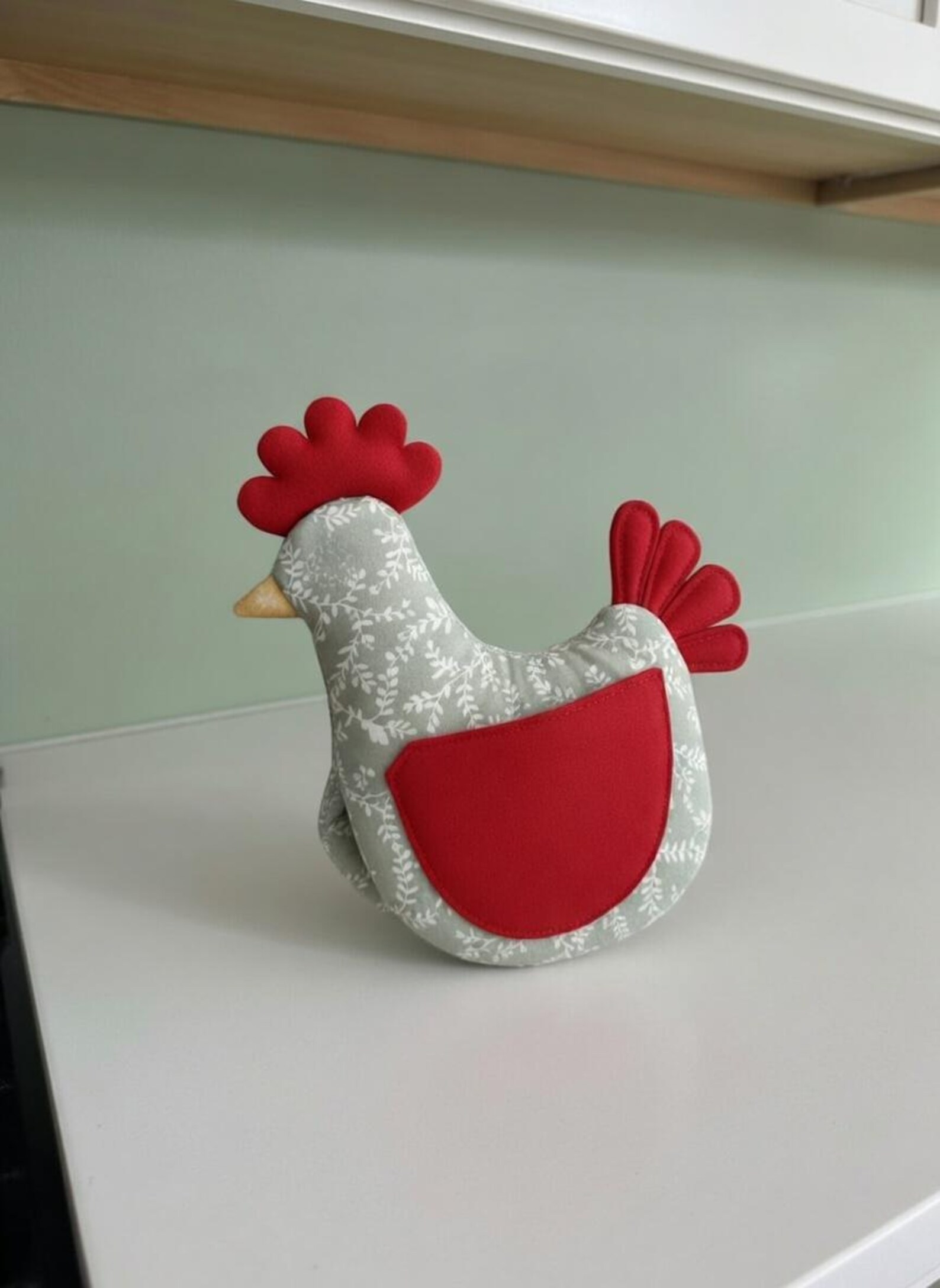 Chicken Oven Mitt Sewing Pattern PDF | Red Fantail Chicken Pattern ...