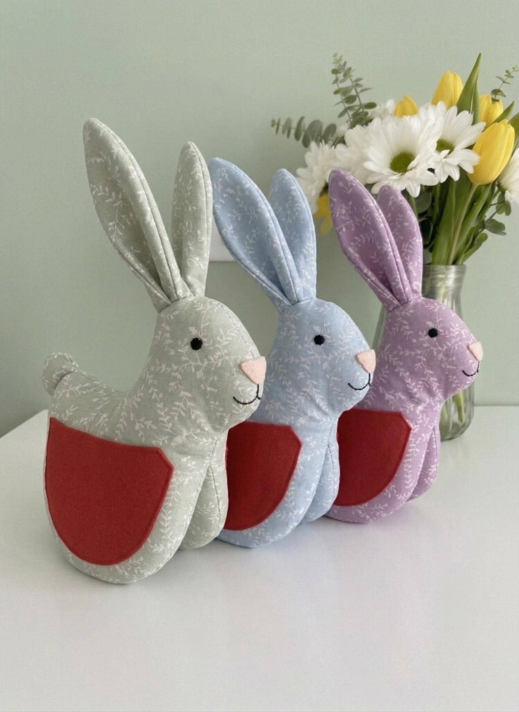 Bunny Oven Mitt Sewing Pattern PDF | the Hot Hopper Bunny Potholder ...