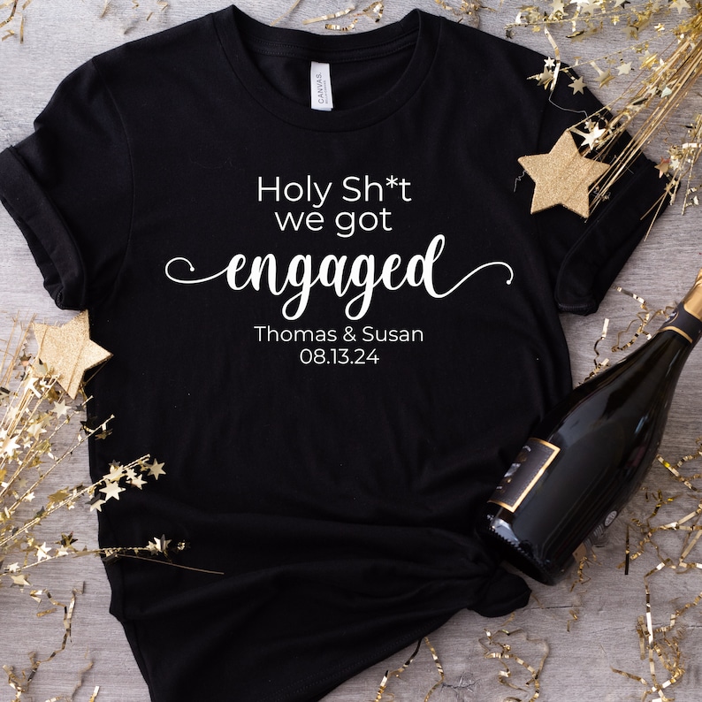 Custom Engagement Shirt, Matching Couples Shirts, Engaged Shirt ...