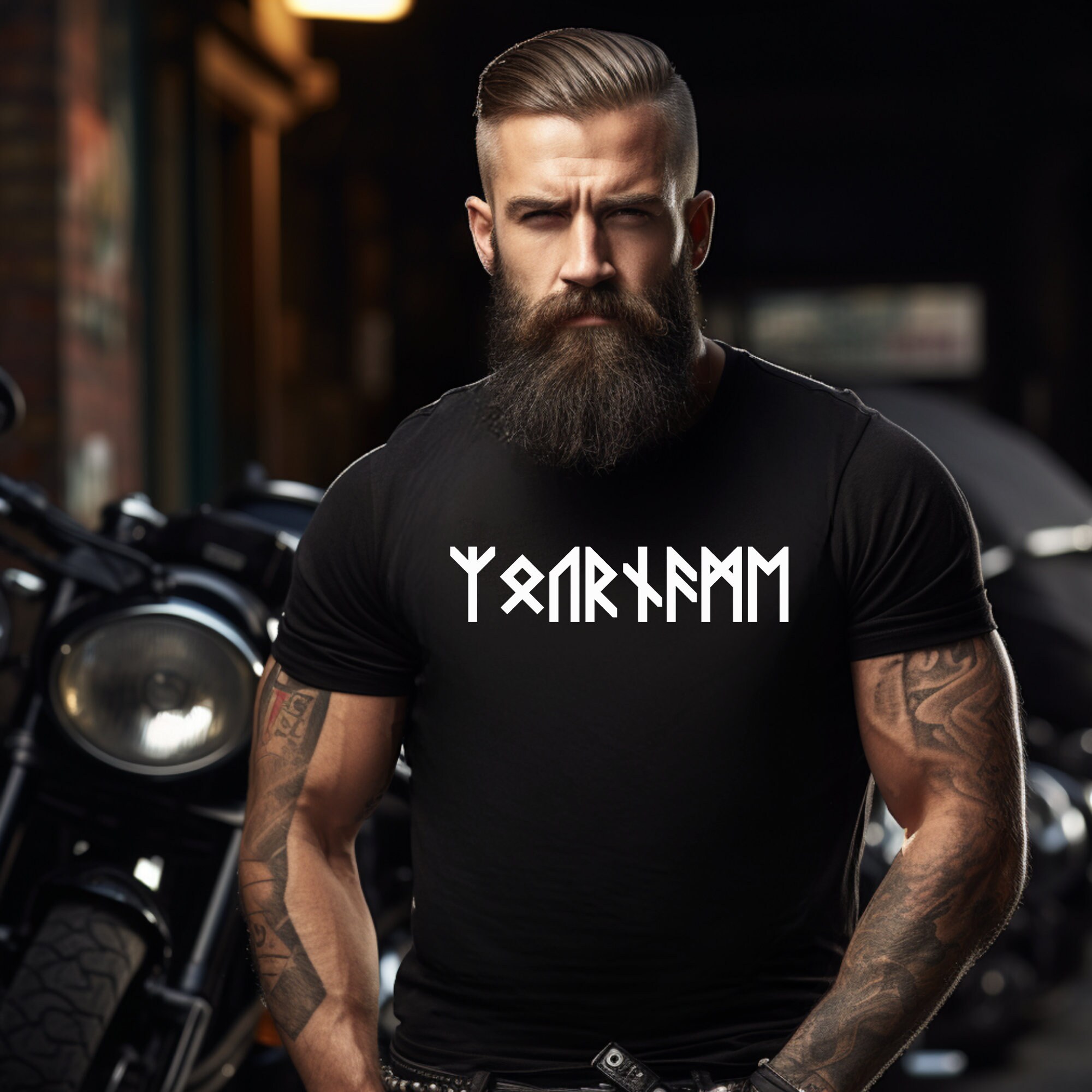 Custom Name in Runes Alphabet Viking T Shirt, Norse Personalized ...